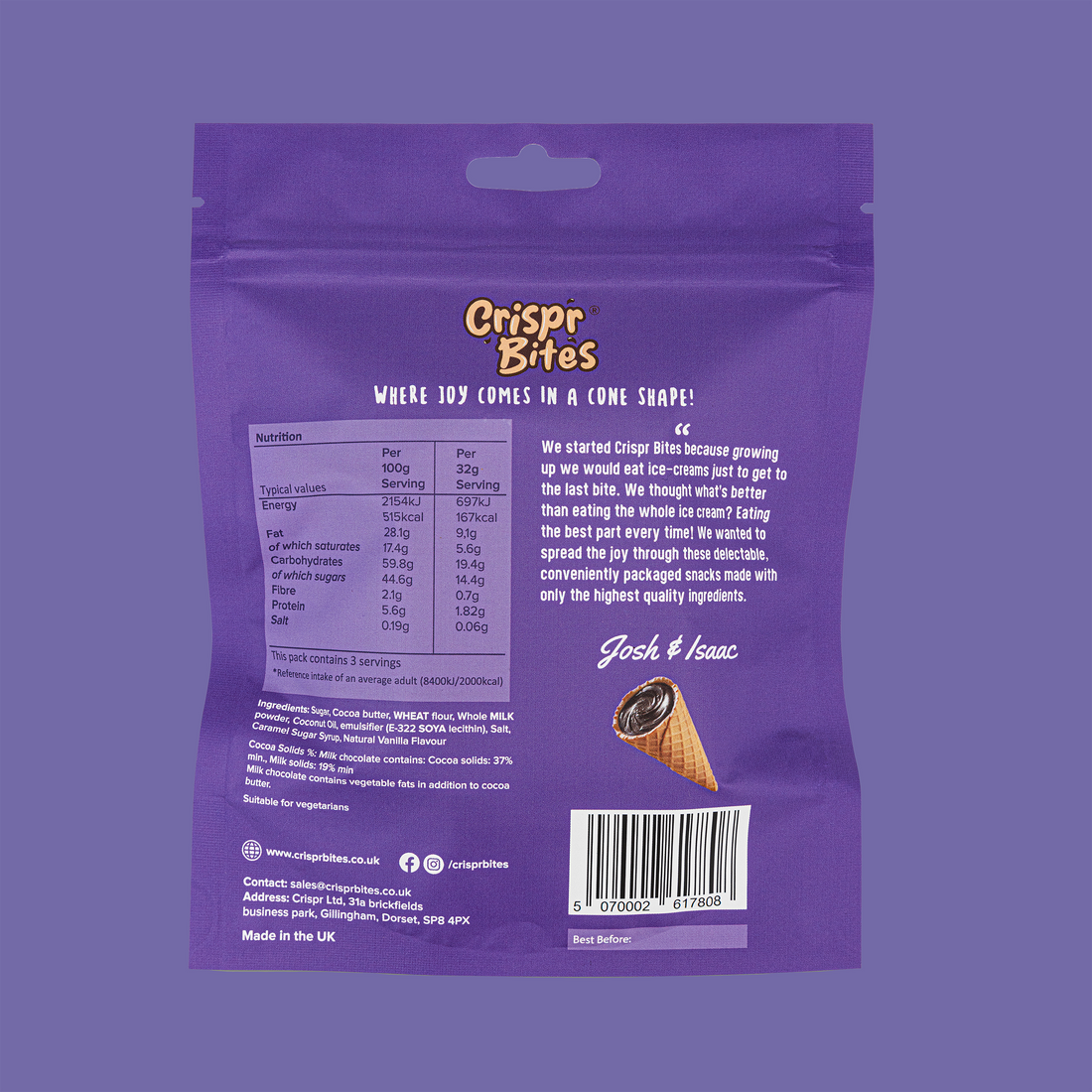 Crispr Bites | Bite Sized Waffle Cones